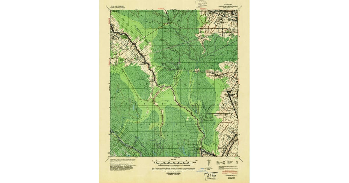 Old Maps of Myrtle Grove Plantation, LA for Genealogy | Pastmaps