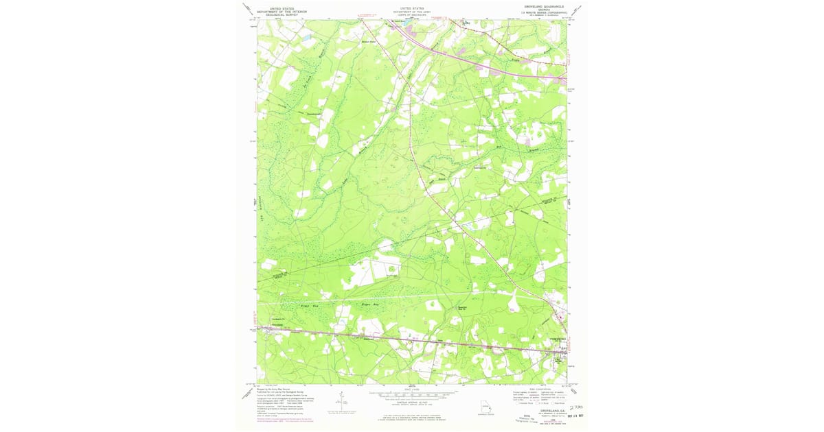 1970s Maps of Groveland, GA | Pastmaps