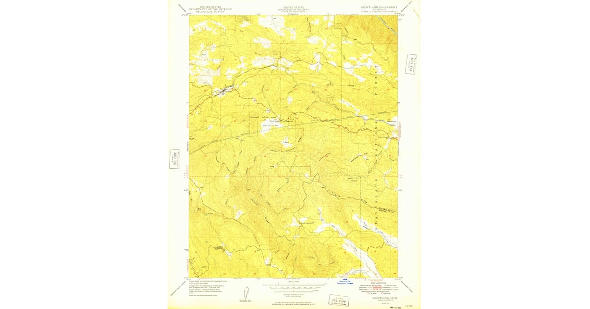 1949 Map of Groveland, CA — High-Res | Pastmaps