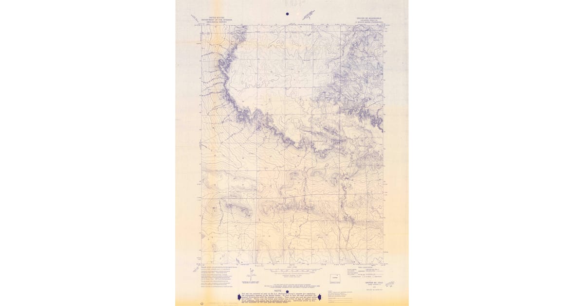 1972 Map of Grover SE, Weld County, CO — High-Res | Pastmaps