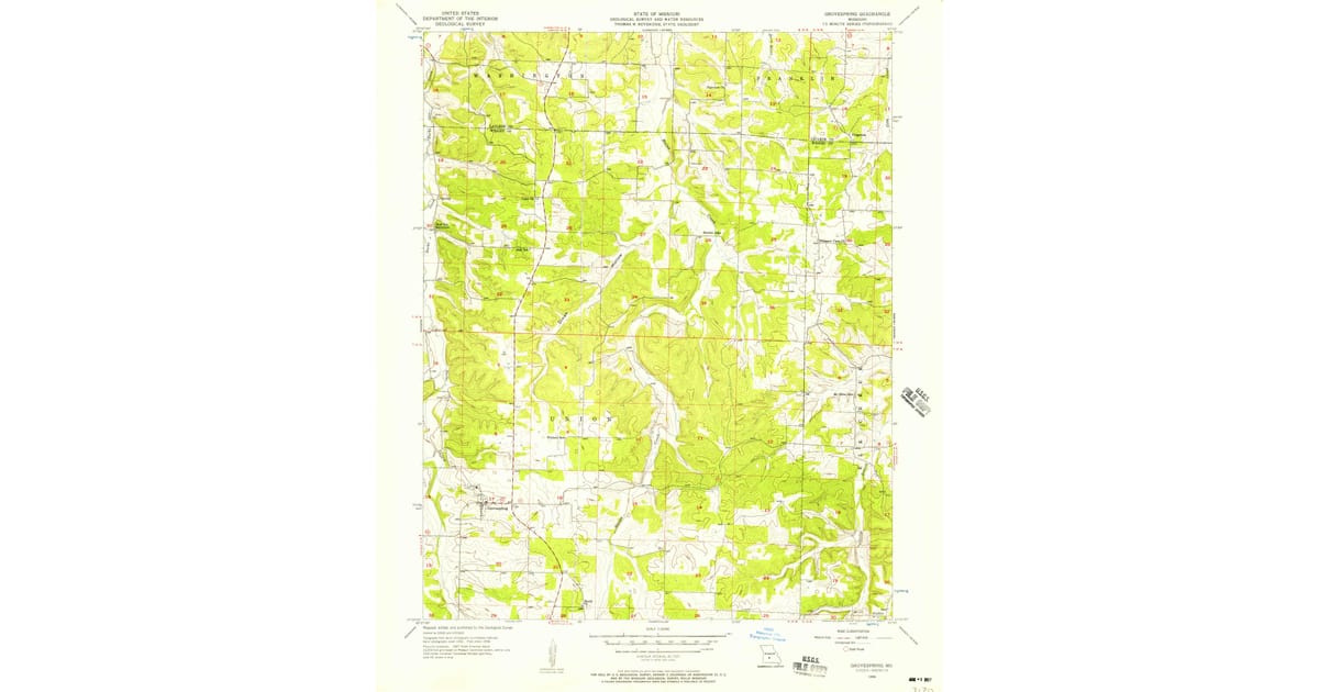1956 Map of Grovespring, MO — High-Res | Pastmaps