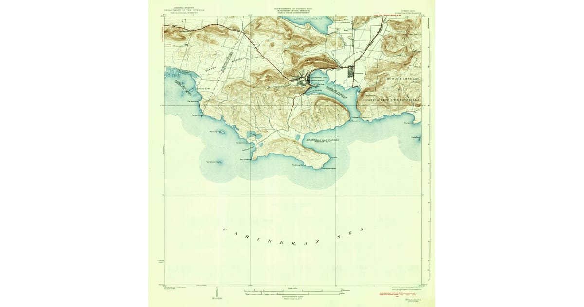 Old Maps of Playa Santa, Guánica | Pastmaps