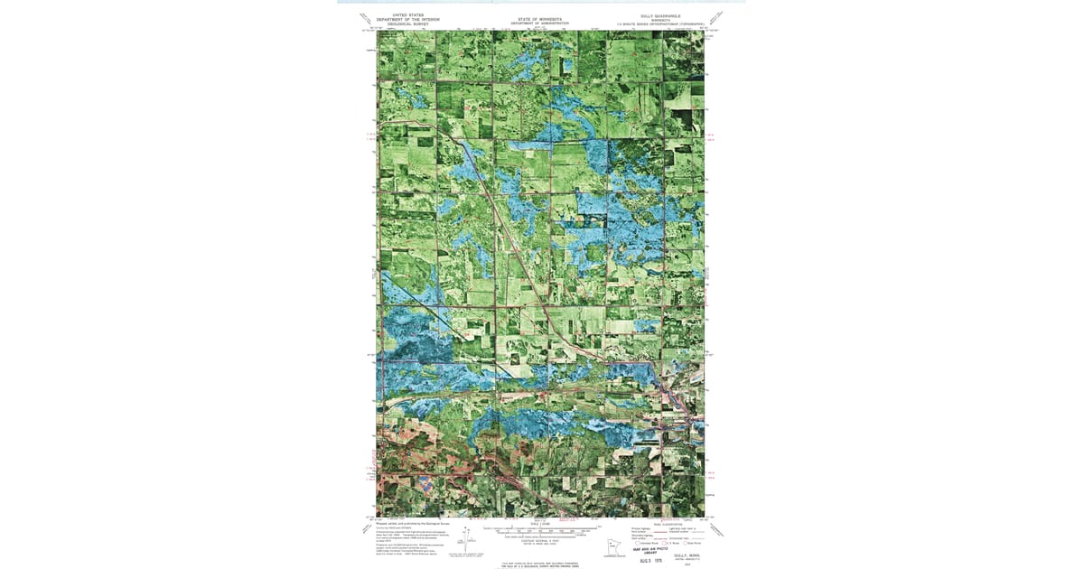 1972 Map of Gully, MN — High-Res | Pastmaps
