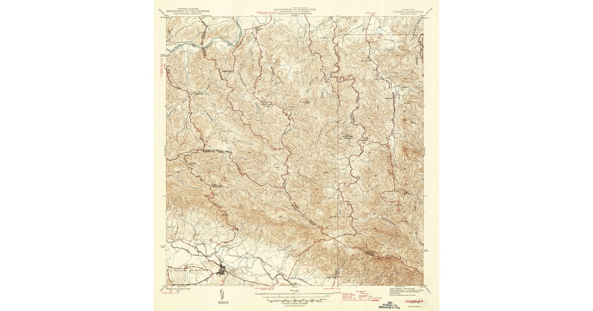 1900s (20th Century) Maps of Gurabo, Gurabo | Pastmaps