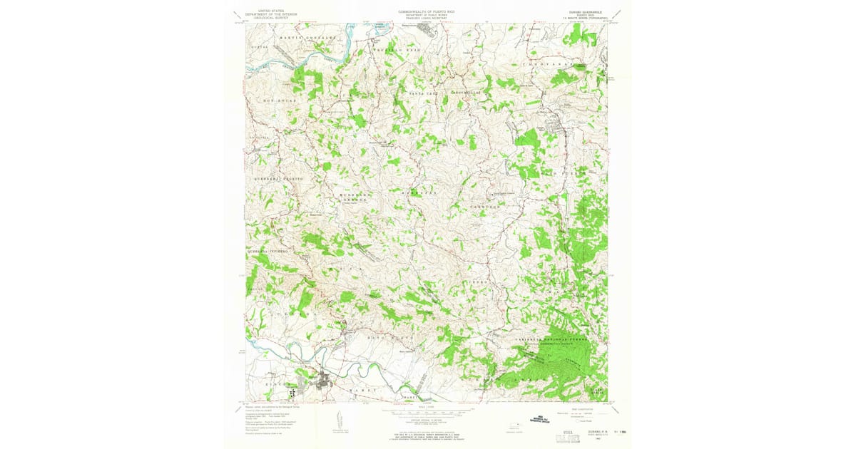 1960s Maps of Juncos | Pastmaps