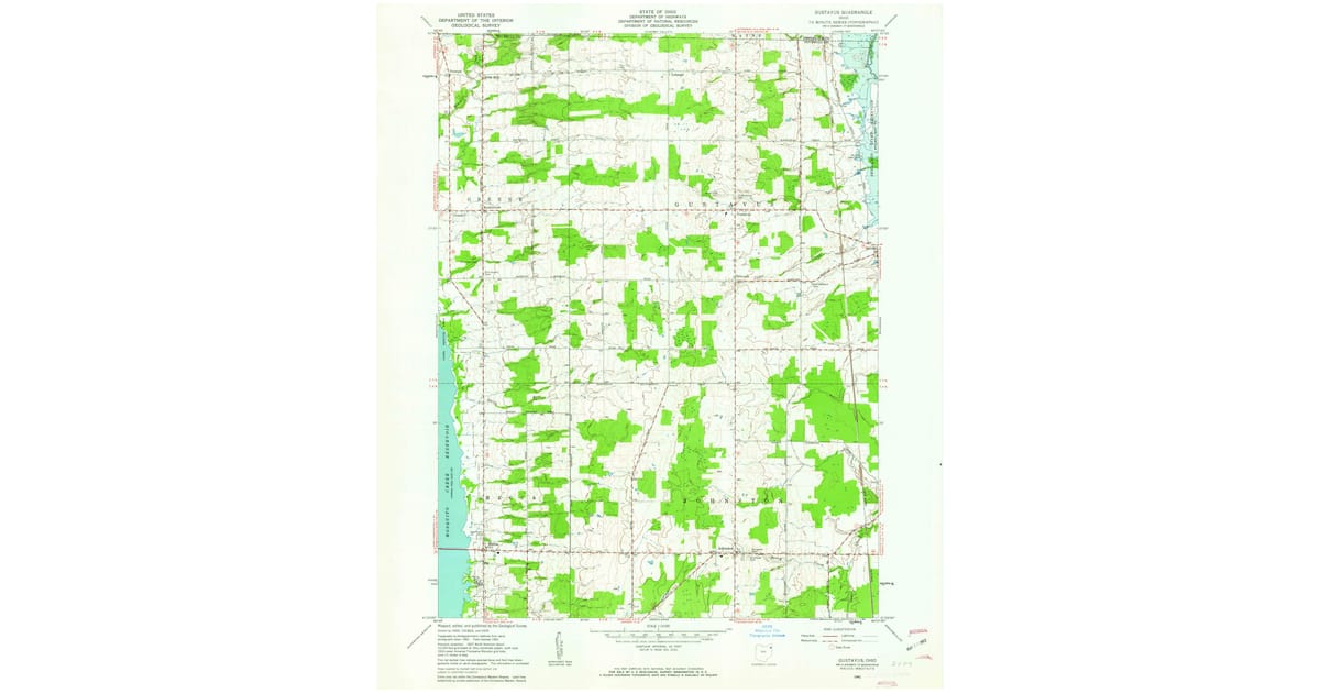 1961 Map of Gustavus, Trumbull County, OH — High-Res | Pastmaps