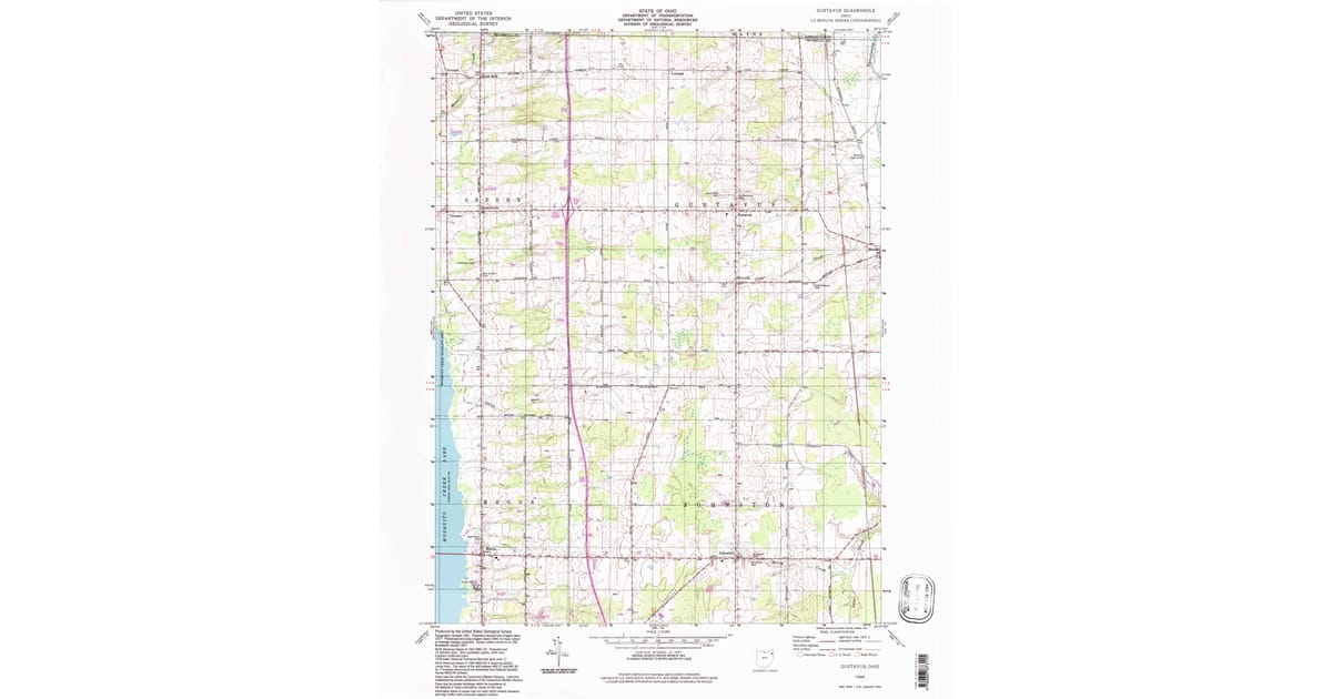 1994 Map of Gustavus, Trumbull County, OH — High-Res | Pastmaps