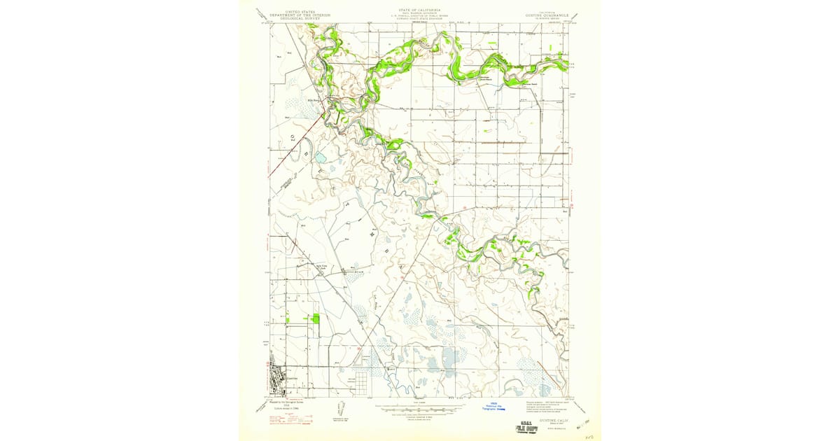 1947 Map of Gustine, CA — High-Res | Pastmaps