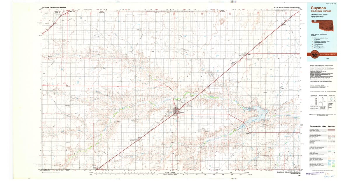 1980s Maps of Seward County, KS | Pastmaps
