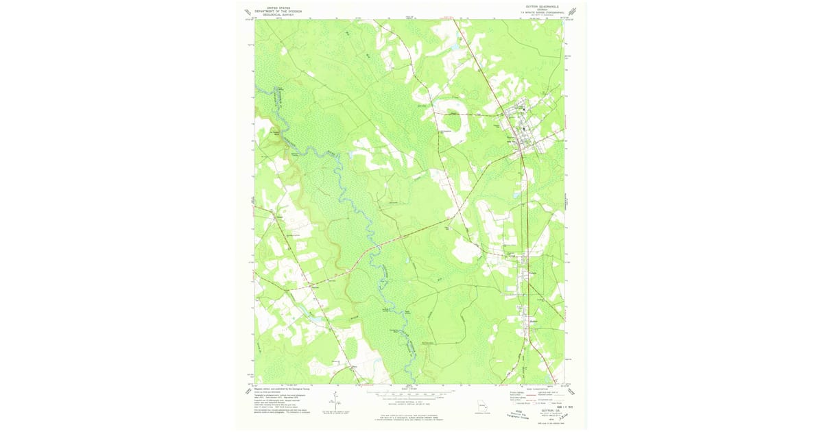 1978 Map of Guyton, GA — High-Res | Pastmaps