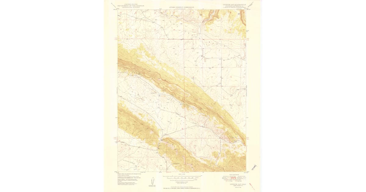 1949 Map of Gypsum Gap, San Miguel County, CO — High-Res | Pastmaps