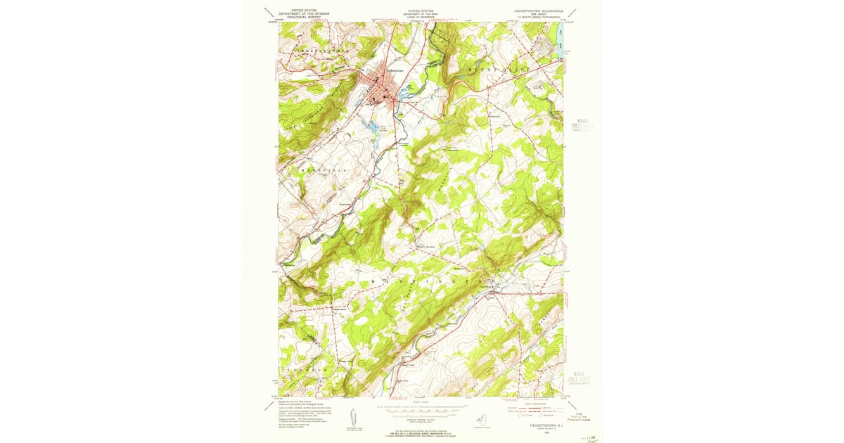 1950s Maps of Lebanon Township, NJ | Pastmaps