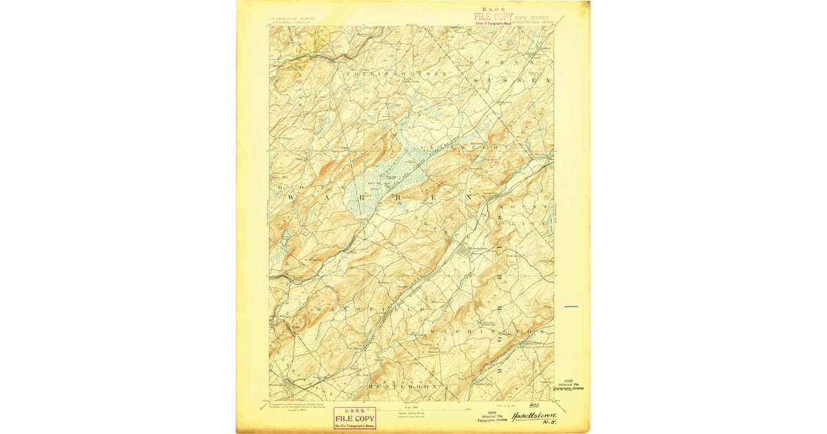 1894 Map of Hackettstown, NJ — High-Res | Pastmaps
