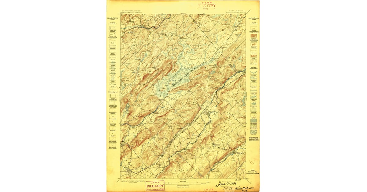 1898 Map of Hackettstown, NJ — High-Res | Pastmaps