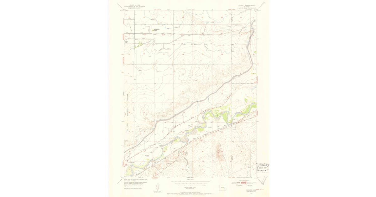 1953 Map of Hadley, Otero County, CO — High-Res | Pastmaps