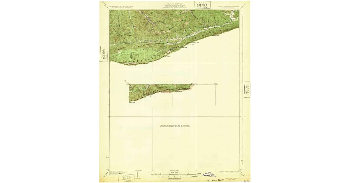 1932 Map of Hagan, Lee County, VA — High-Res | Pastmaps