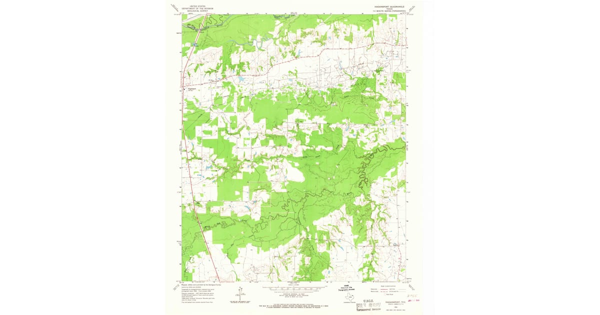 1964 Map of Hagansport, Franklin County, TX — High-Res | Pastmaps