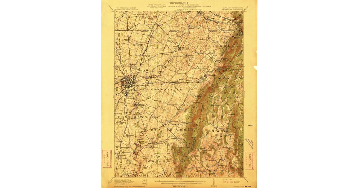 1912 Map of Hagerstown, MD — High-Res | Pastmaps