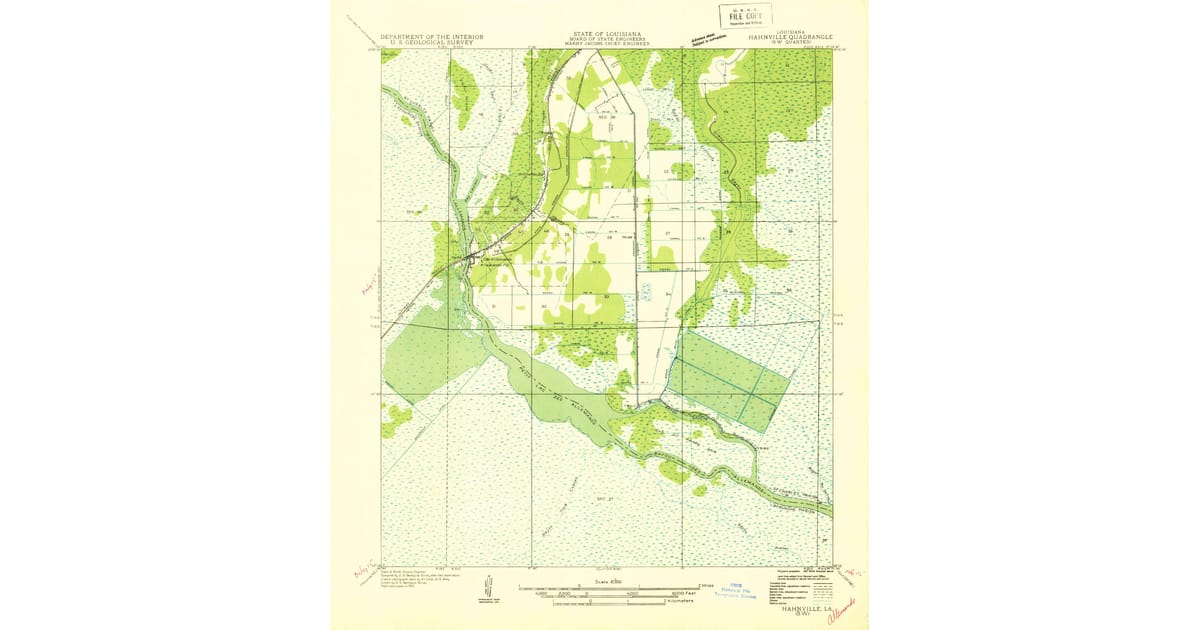 1930s Maps of Des Allemands, LA | Pastmaps