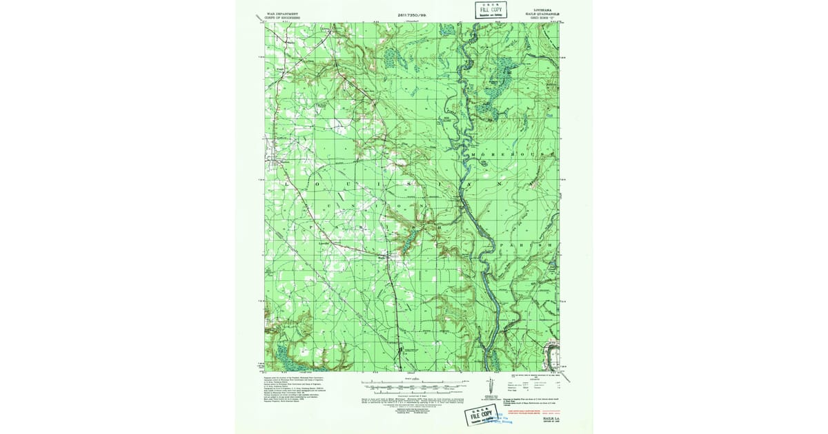 1935 Map of Haile, Union Parish, LA — High-Res | Pastmaps