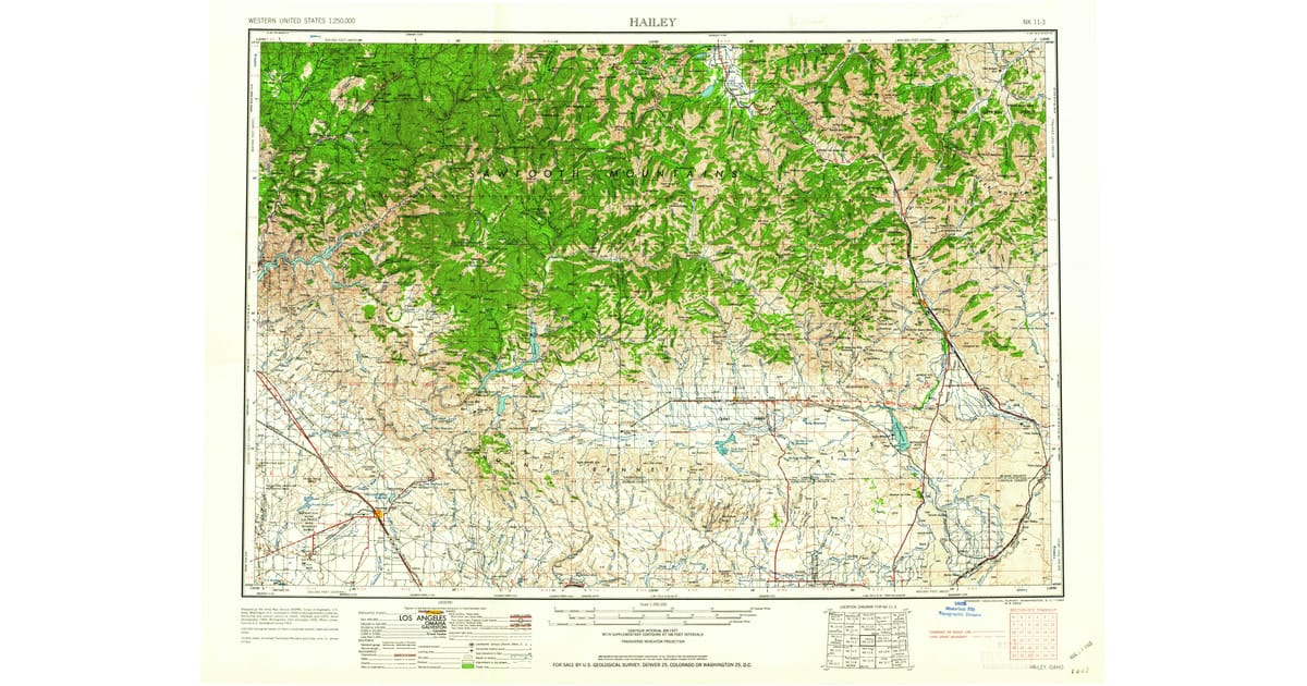 1960s Maps of Hailey, ID | Pastmaps