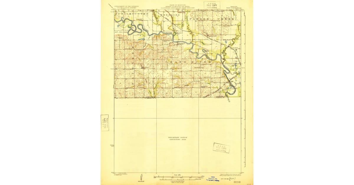 Old Maps of Fountain Grove, MO for Academic Research | Pastmaps