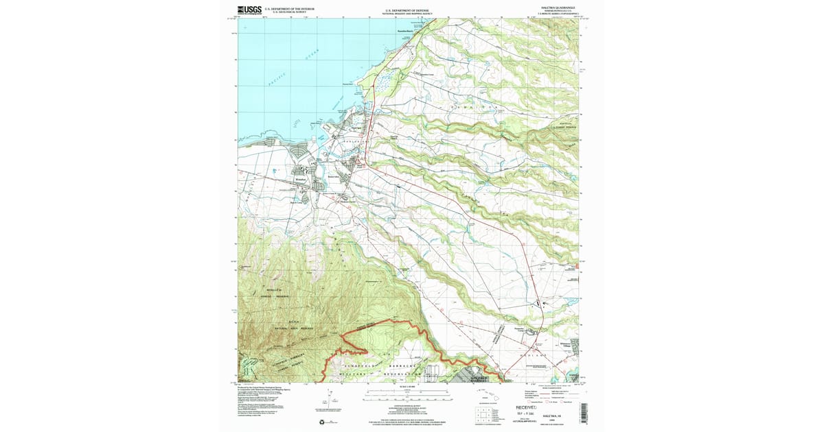 1990s Maps of Waialua, HI | Pastmaps