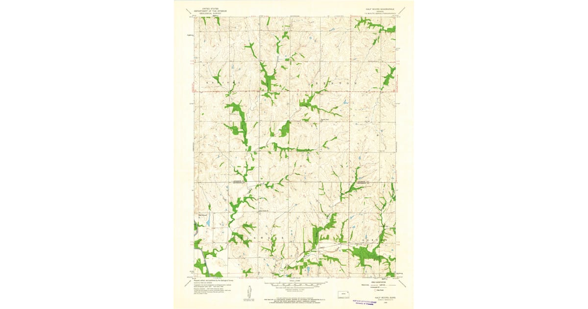 1959 Map of Half Mound, Atchison County, KS — High-Res | Pastmaps
