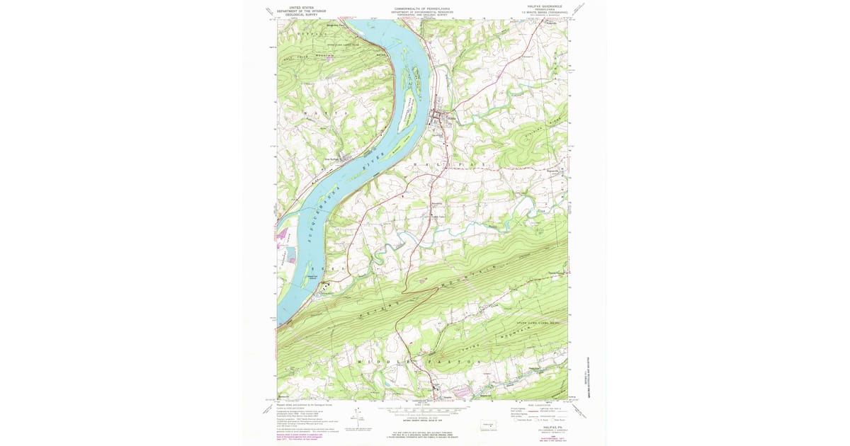 1970s Maps of Dauphin, Dauphin County | Pastmaps