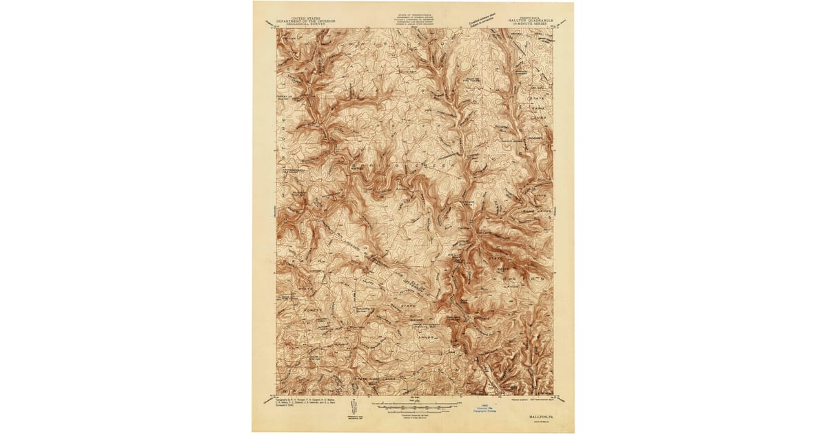 1940 Map of Hallton, Elk County, PA — High-Res | Pastmaps