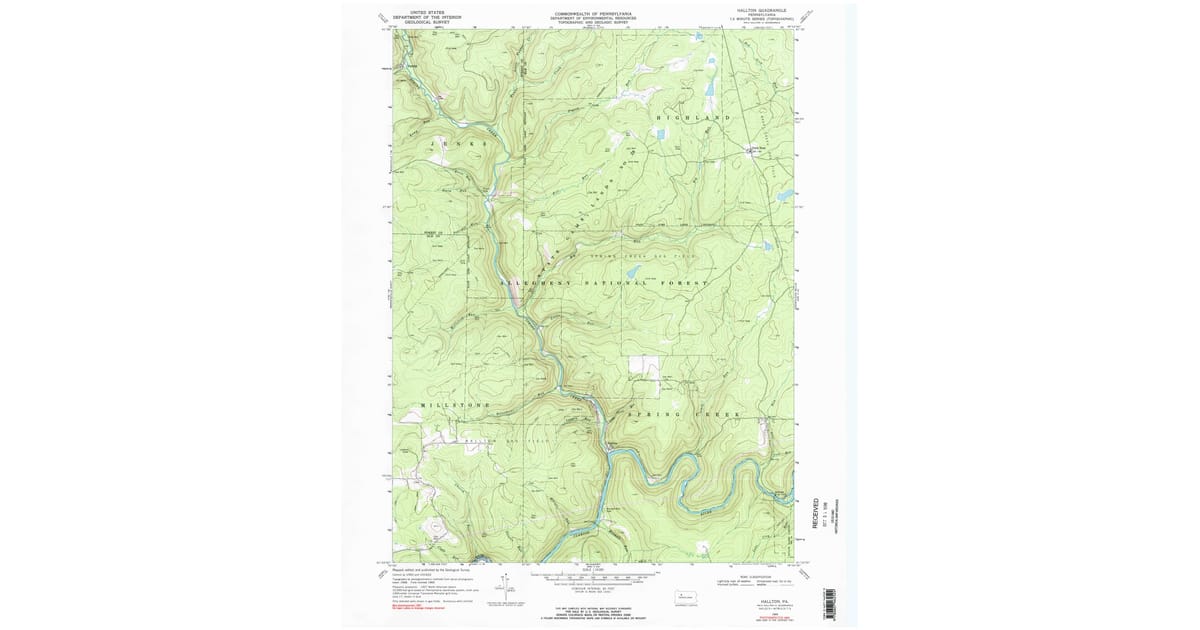 1969 Map of Hallton, Elk County, PA — High-Res | Pastmaps