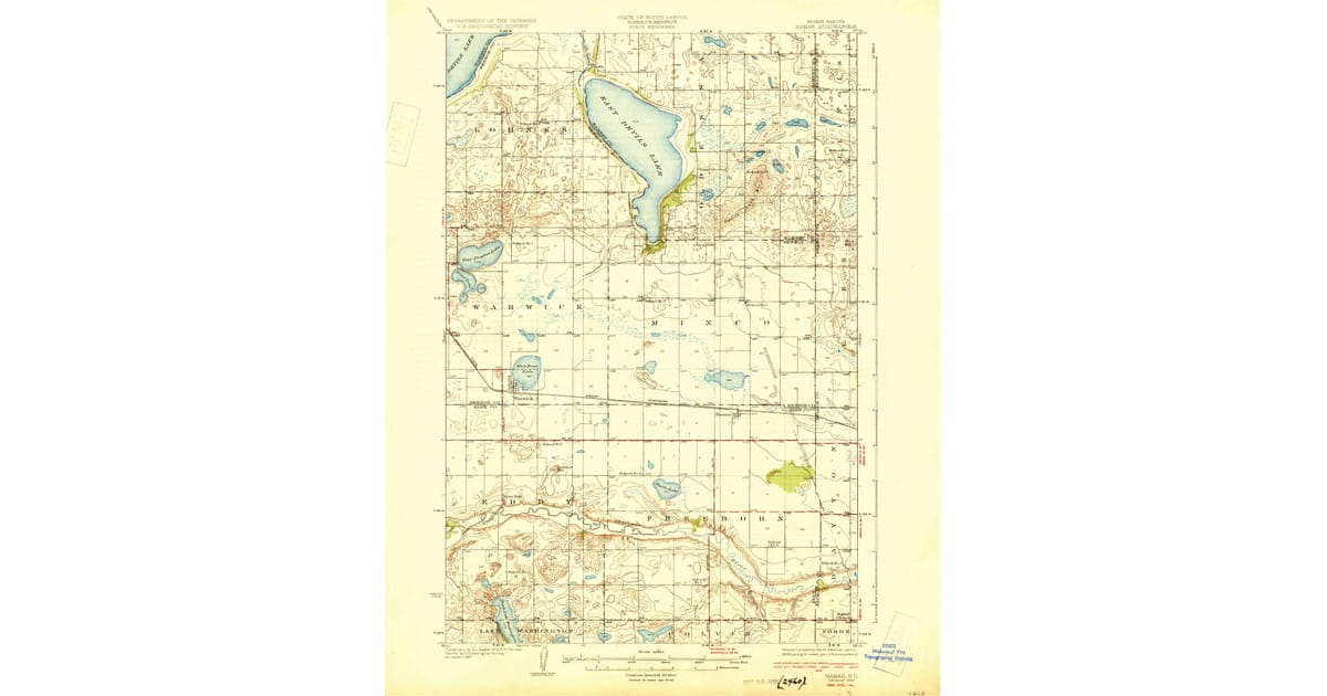 1930s Maps of Eddy County, ND | Pastmaps