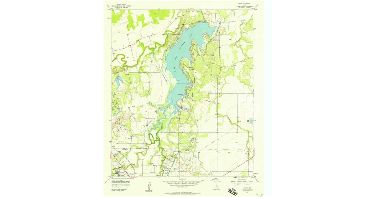 1957 Map of Hamby, Jones County, TX — High-Res | Pastmaps