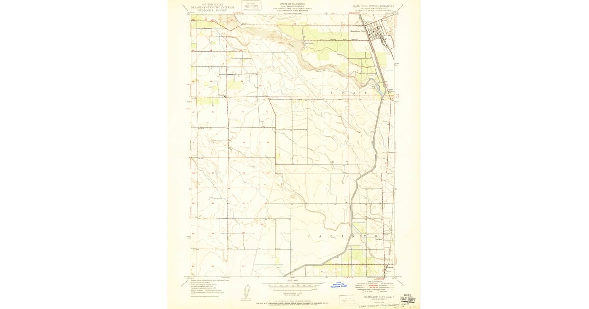 1950s Maps of Glenn County, CA | Pastmaps