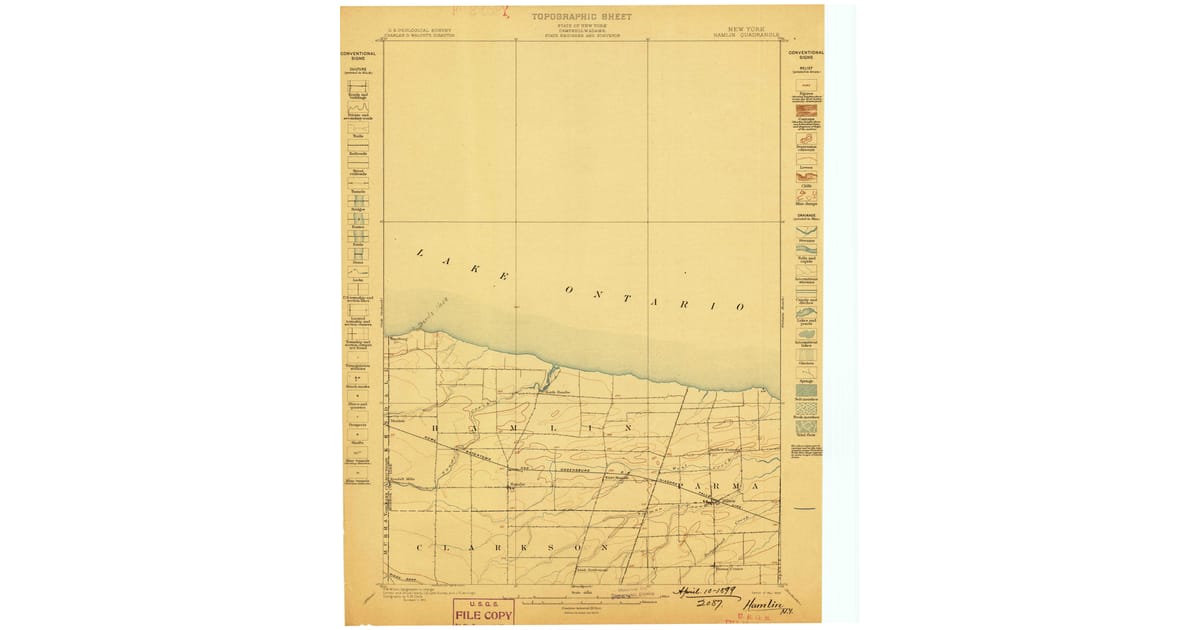 Old Maps of Hamlin, NY for Genealogy | Pastmaps