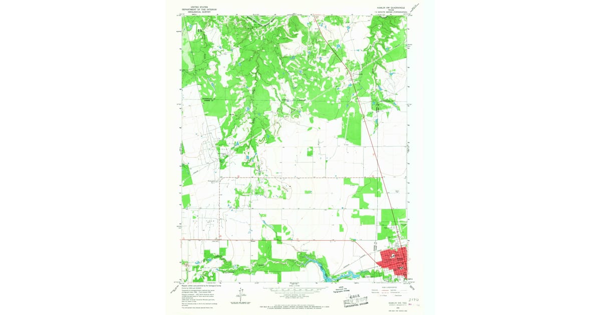 1960s Maps of Fisher County, TX | Pastmaps