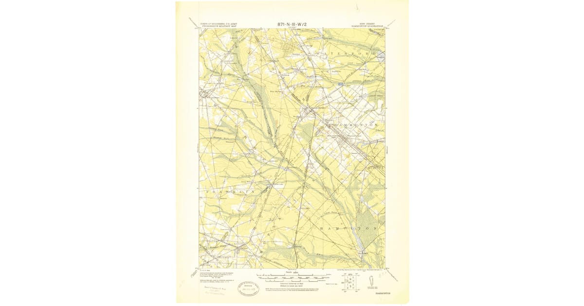1919 Map of Hammonton, NJ — High-Res | Pastmaps