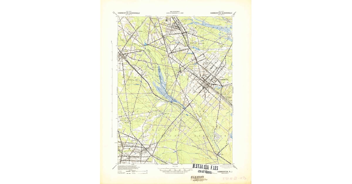 1942 Map of Hammonton, NJ — High-Res | Pastmaps