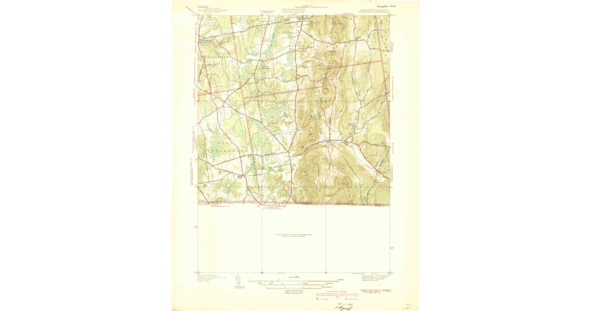 1930s Maps of Monson, MA | Pastmaps
