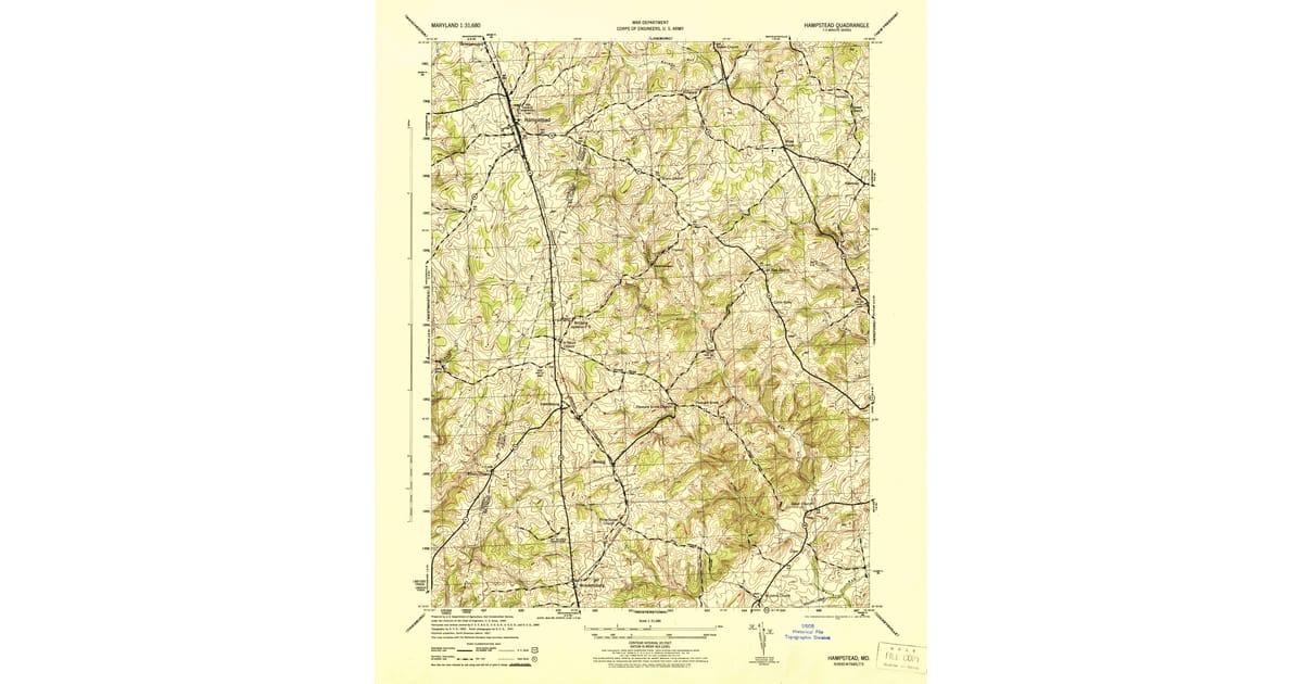 1940s Maps of England Estates, Carroll County | Pastmaps