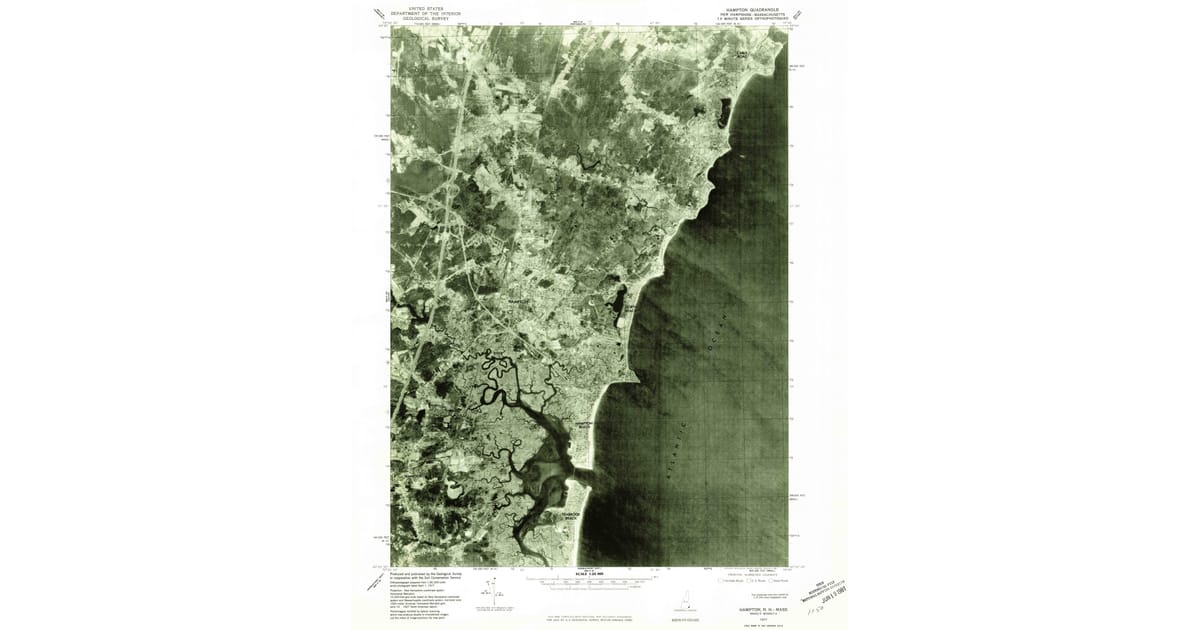 1977 Map of Hampton, Rockingham County, NH — High-Res | Pastmaps