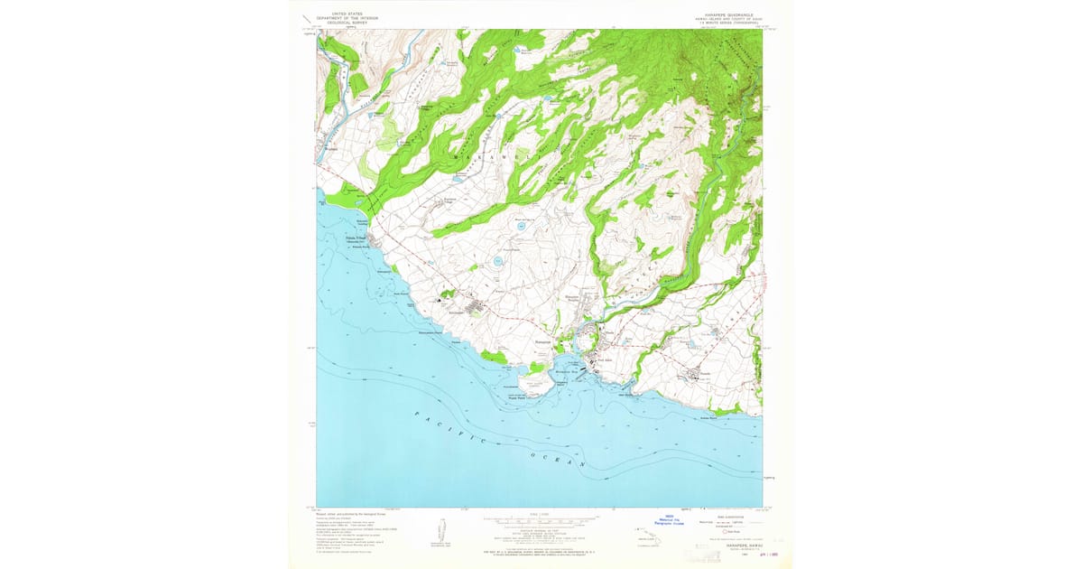 1960s Maps of Port Allen, HI | Pastmaps
