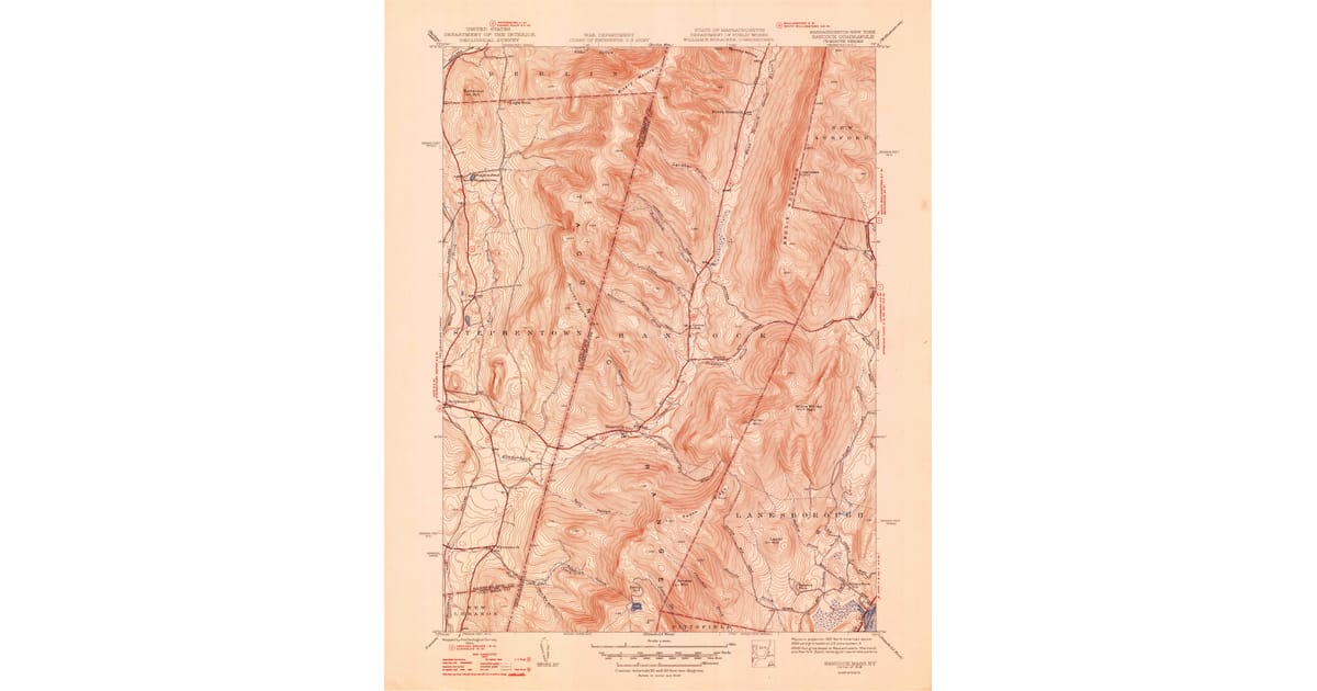 1948 Map of Hancock, Berkshire County, MA — High-Res | Pastmaps