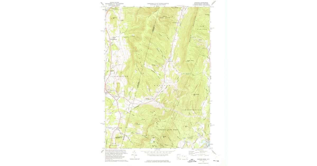 1973 Map of Hancock, Berkshire County, MA — High-Res | Pastmaps