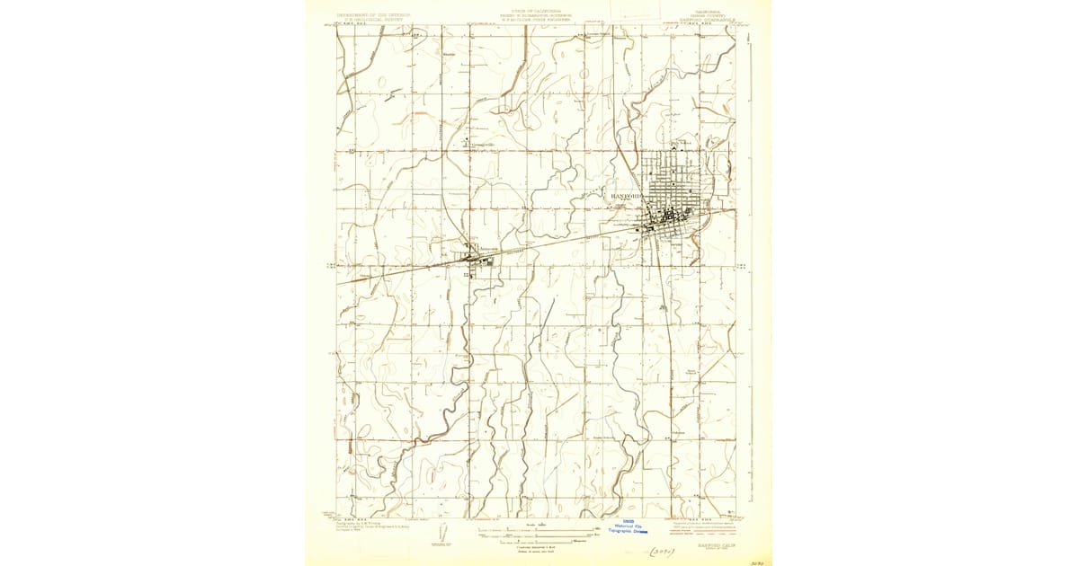 Old Maps of Hanford, CA | Pastmaps