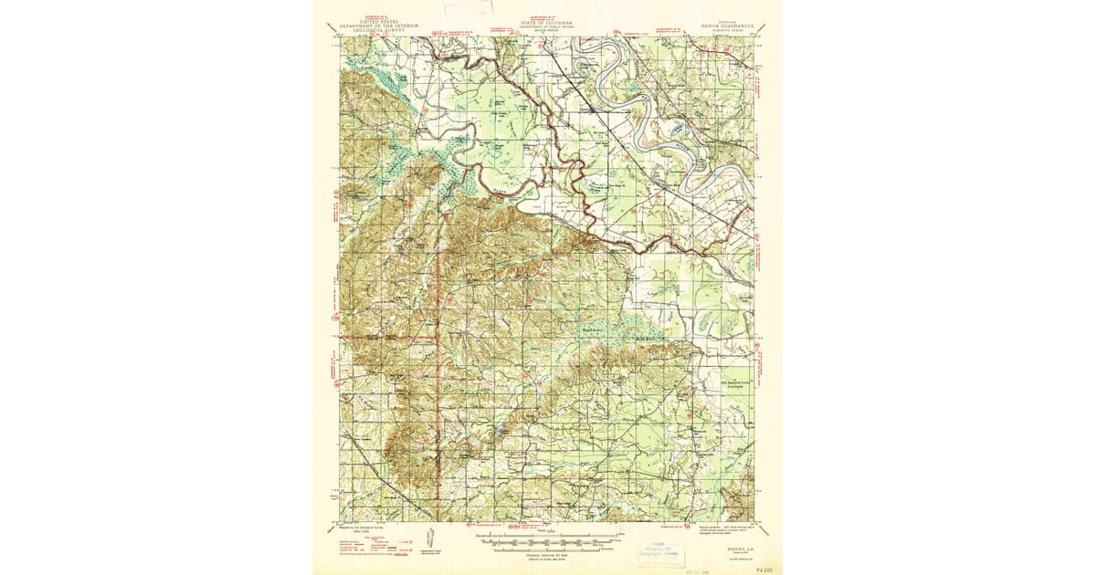 1940s Maps of Allen, LA | Pastmaps