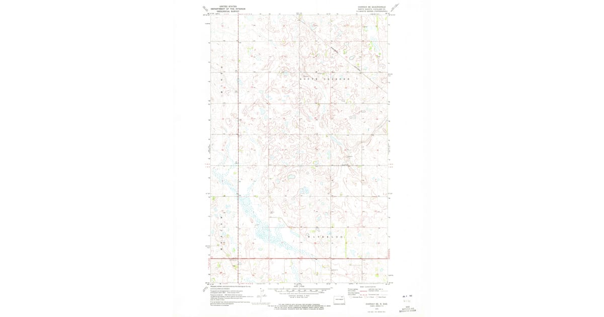 1970 Map of Hannah SE, Cavalier County, ND — High-Res | Pastmaps