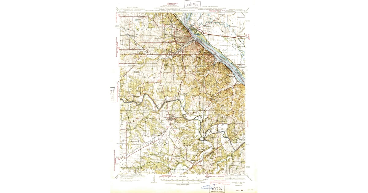 1945 Map of Hannibal, MO — High-Res | Pastmaps