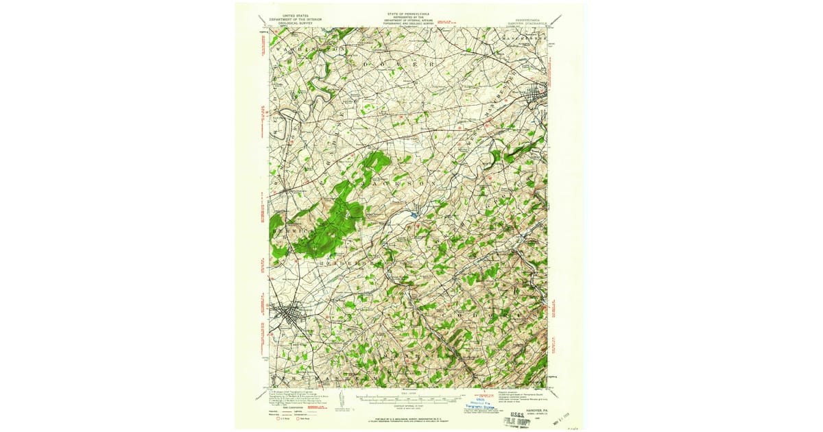 Old Maps of East Berlin, PA for Academic Research | Pastmaps