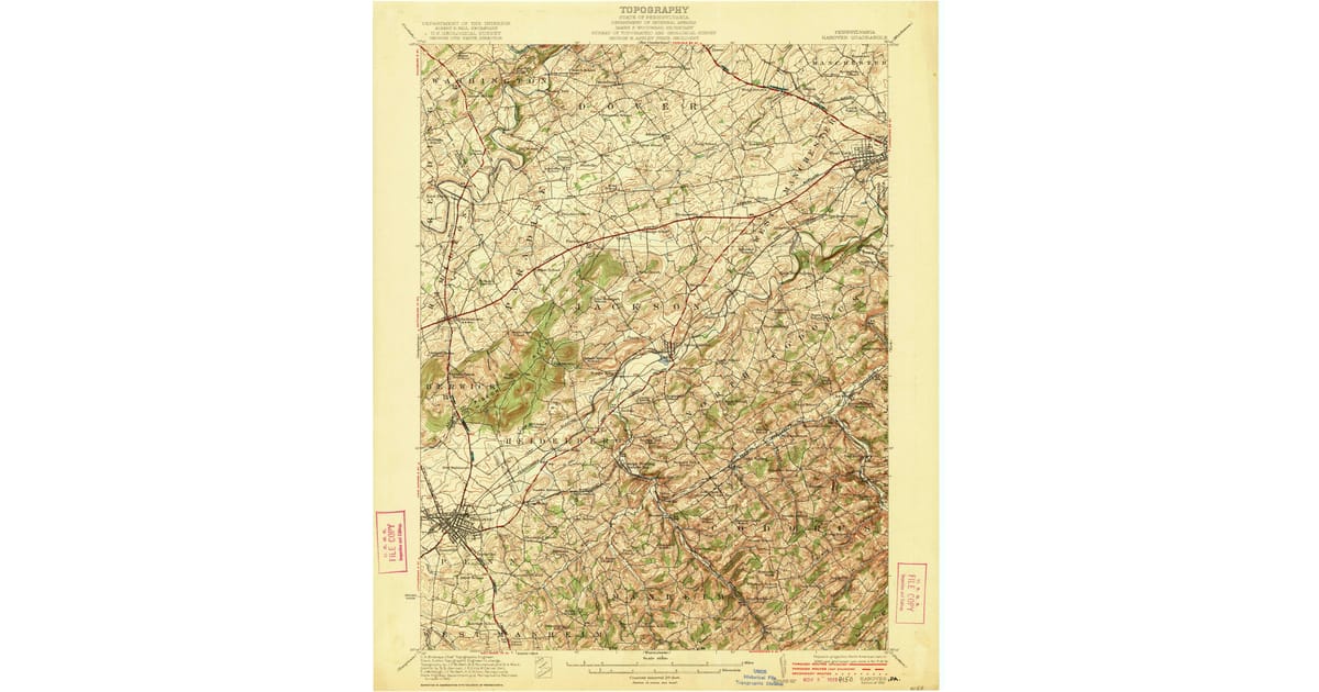 1922 Map of Hanover, PA — High-Res | Pastmaps
